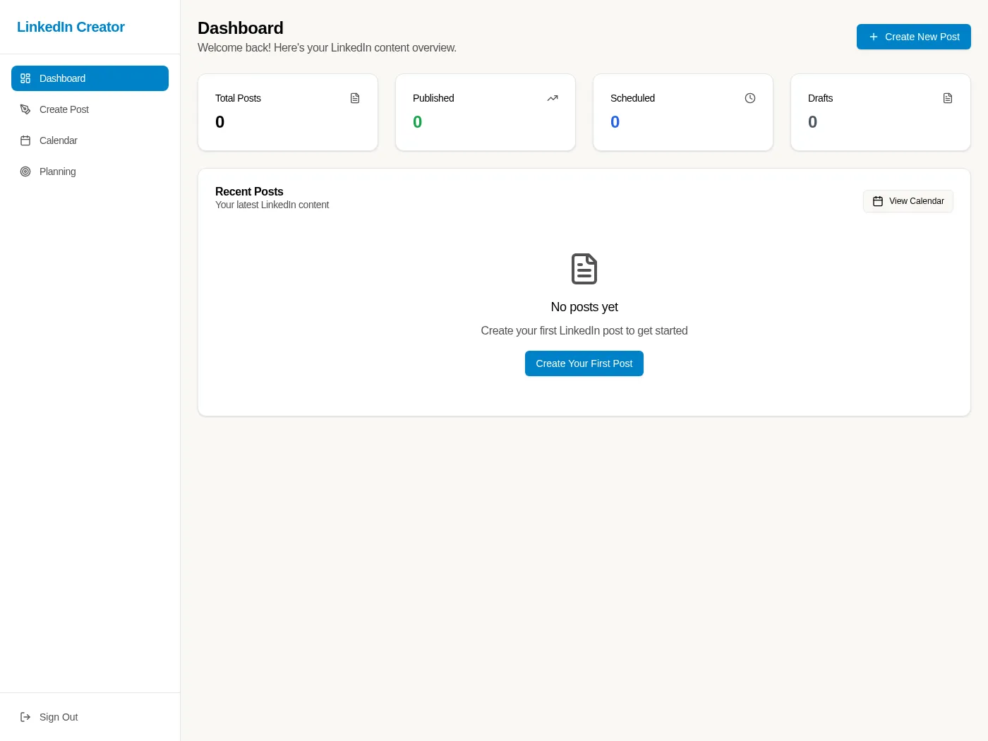 AI-Powered LinkedIn Post Creator & Scheduler
