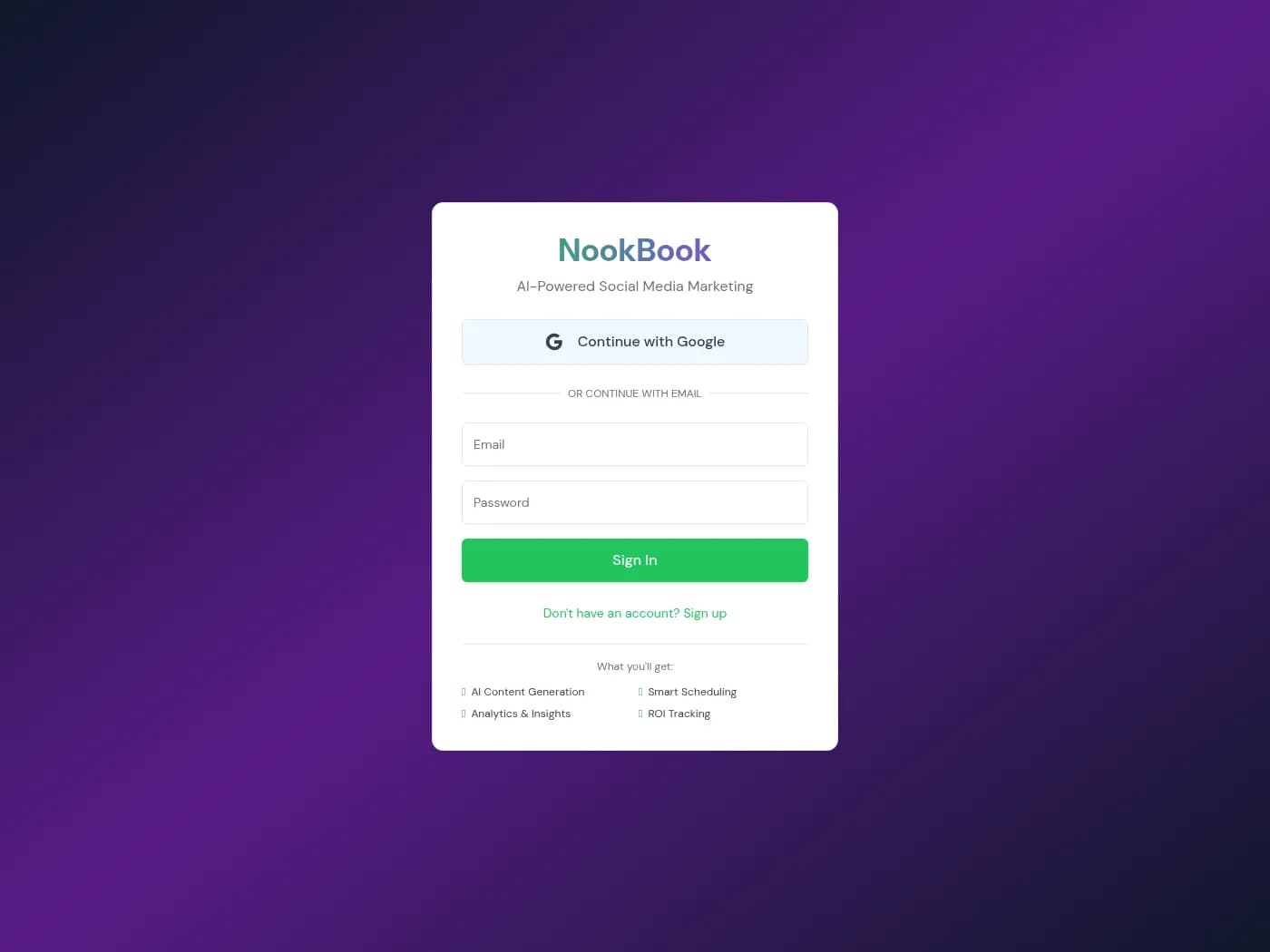 Nookbook Media Posting Platform