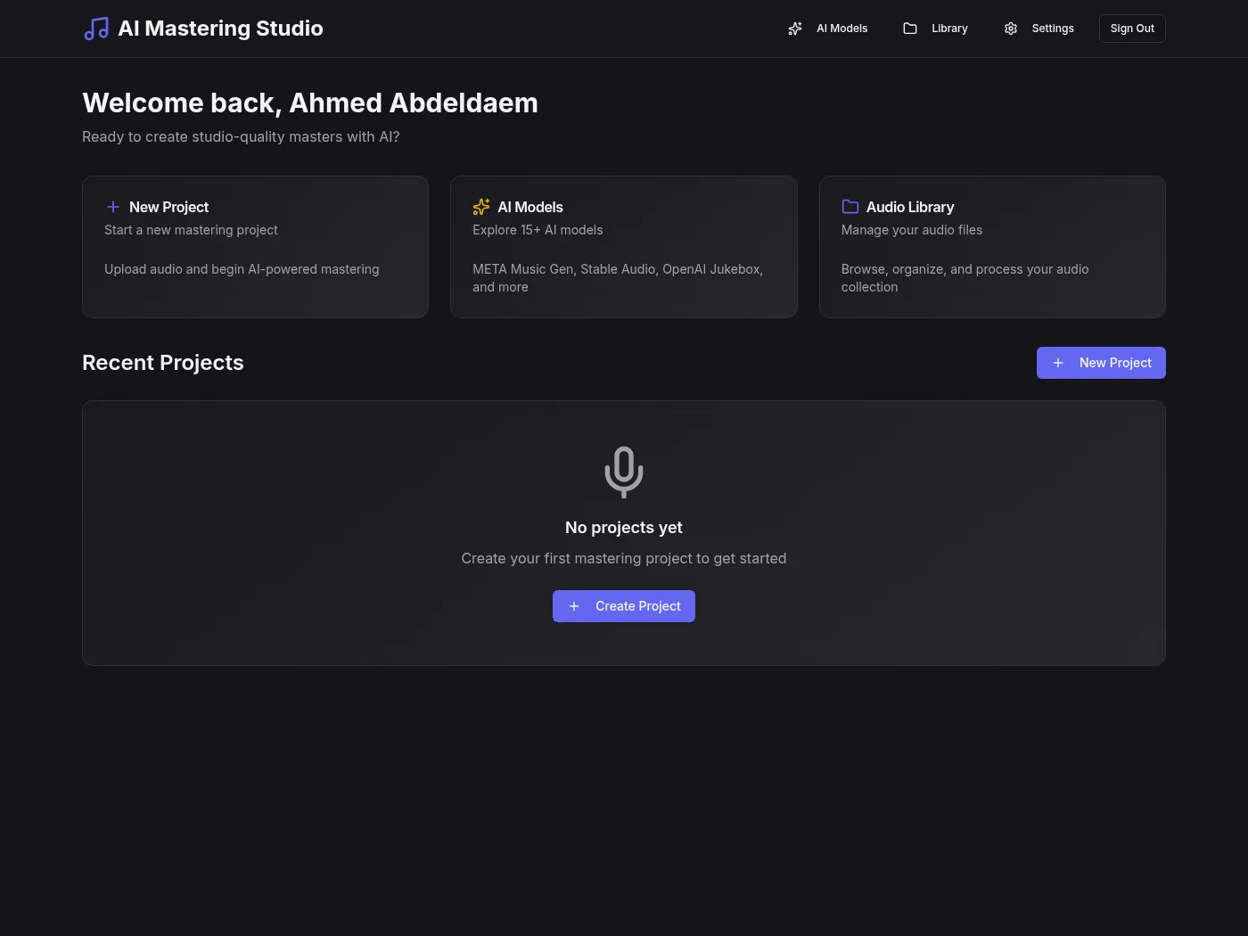 AI Mastering Studio: Next-Gen Web Application for Professional Audio Mastering with Multi-Model AI Integration