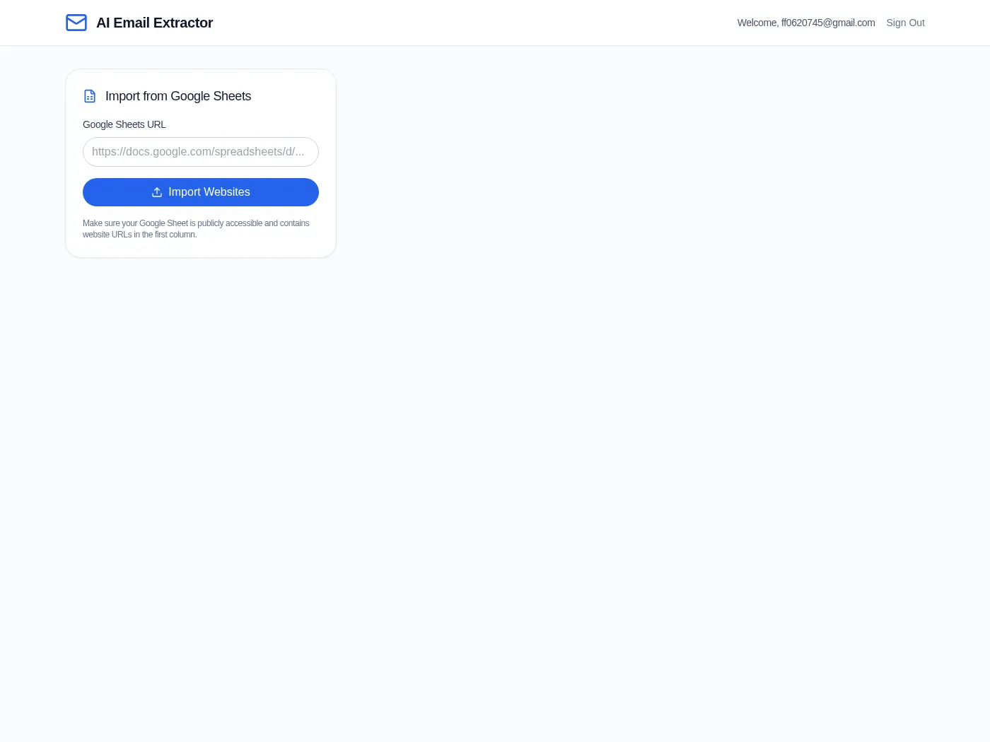 AI Media Outreach Email Extractor