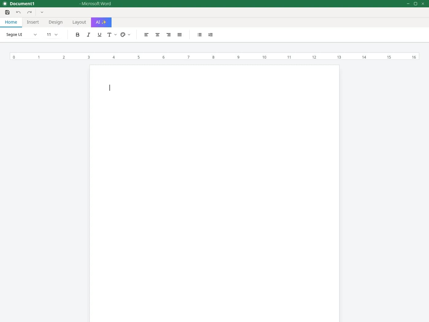 AI-Powered Microsoft Word Clone