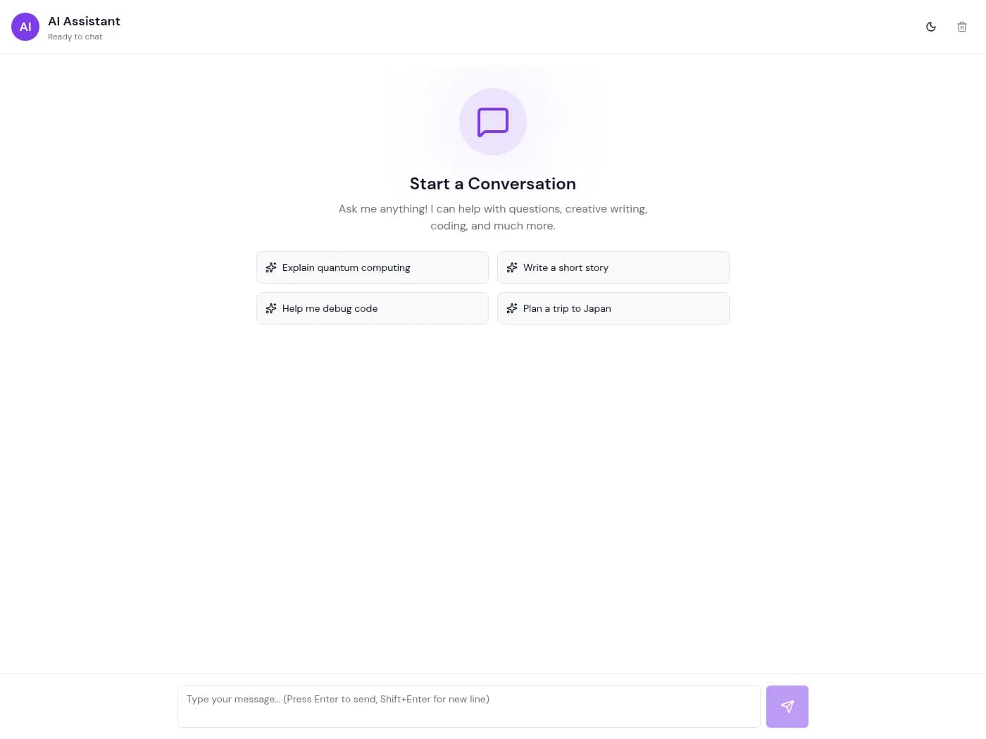 AI Model Chatbot Messenger