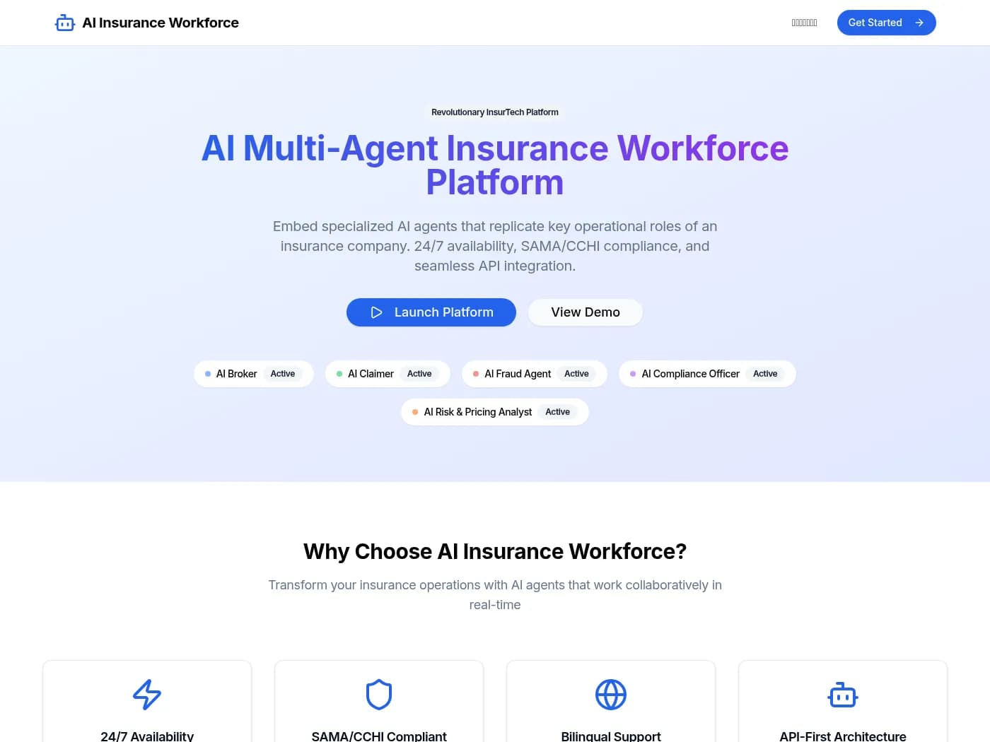 AI Multi-Agent Insurance Workforce Platform