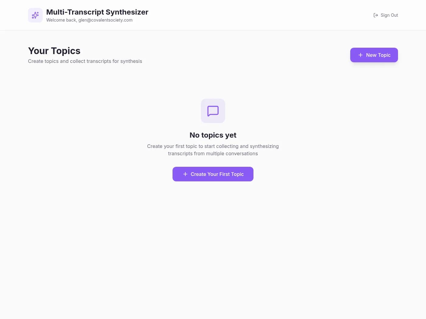 AI Multi-Transcript Synthesizer for Group Conversations