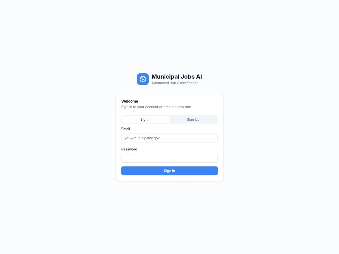 AI-Powered Municipal Job Classification Platform