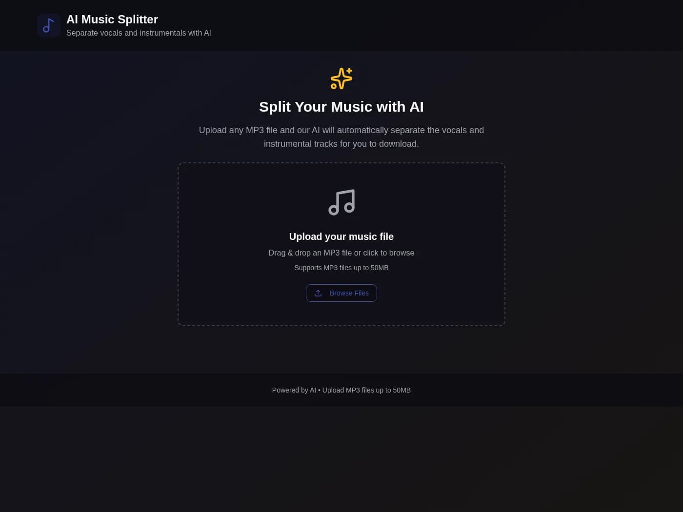 AI Music Splitter