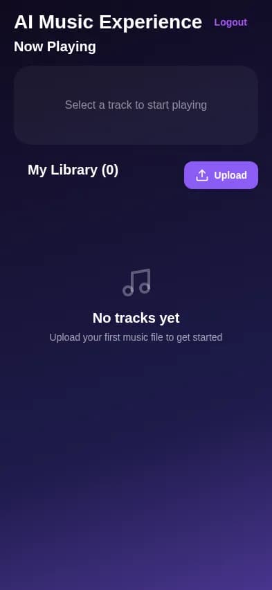 AI-Powered Music & Video Experience App