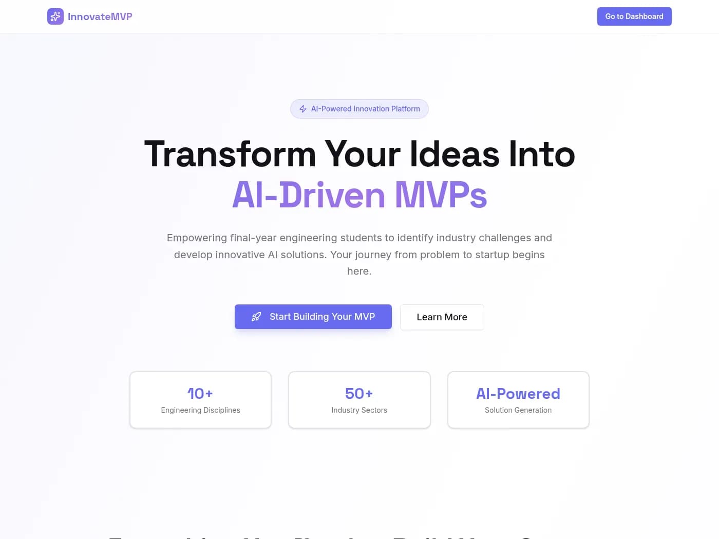 AI-Powered Startup MVP Consultation Hub for Students