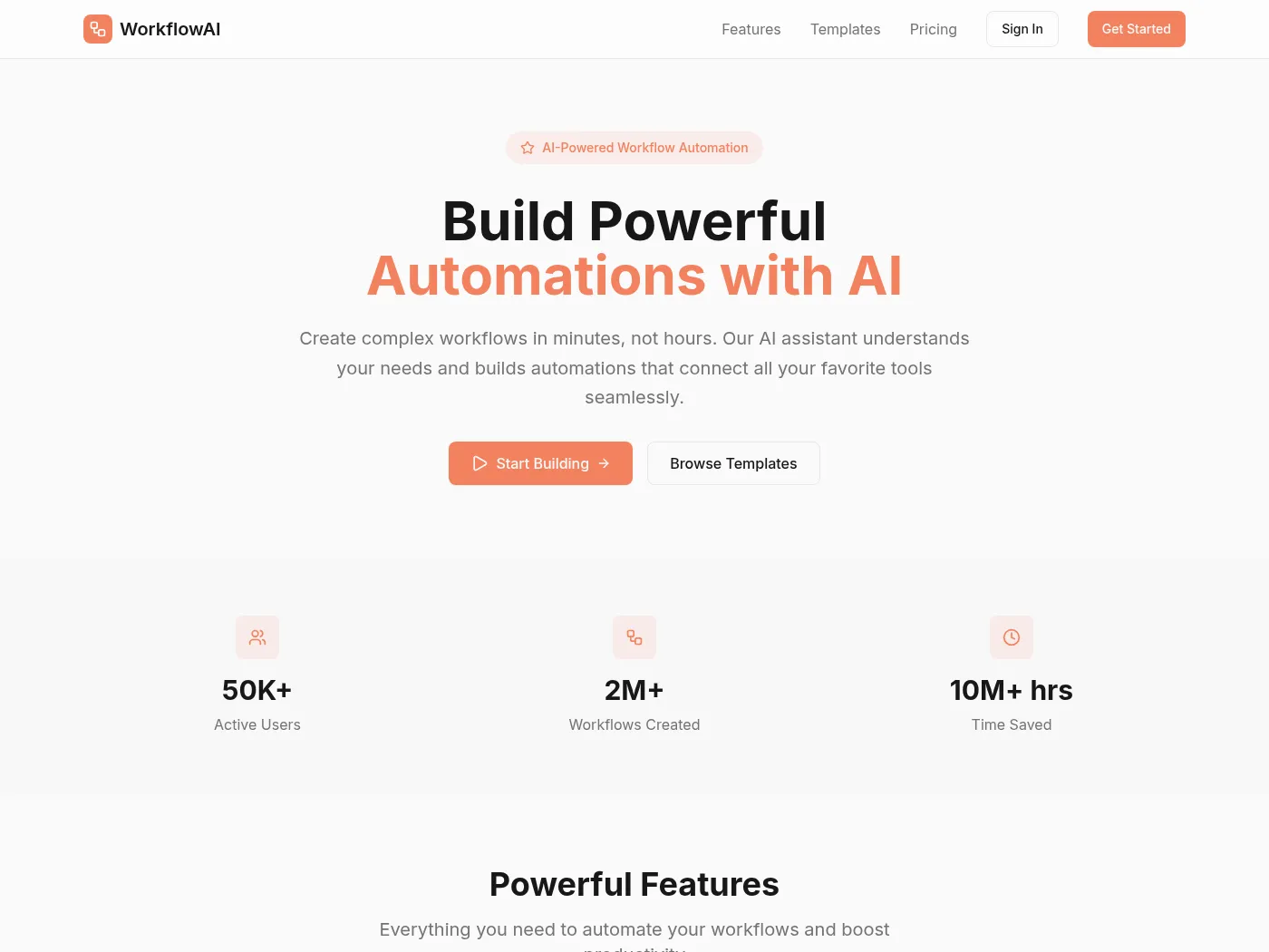 AI-Powered n8n Workflow Automation Clone