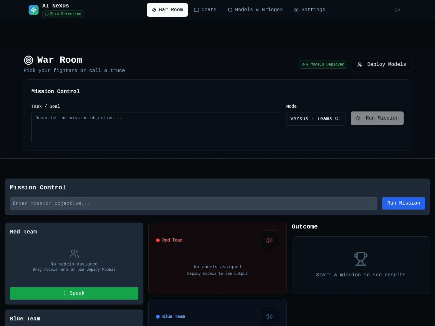 AI Nexus: Privacy-First Multi-Model AI Command Center