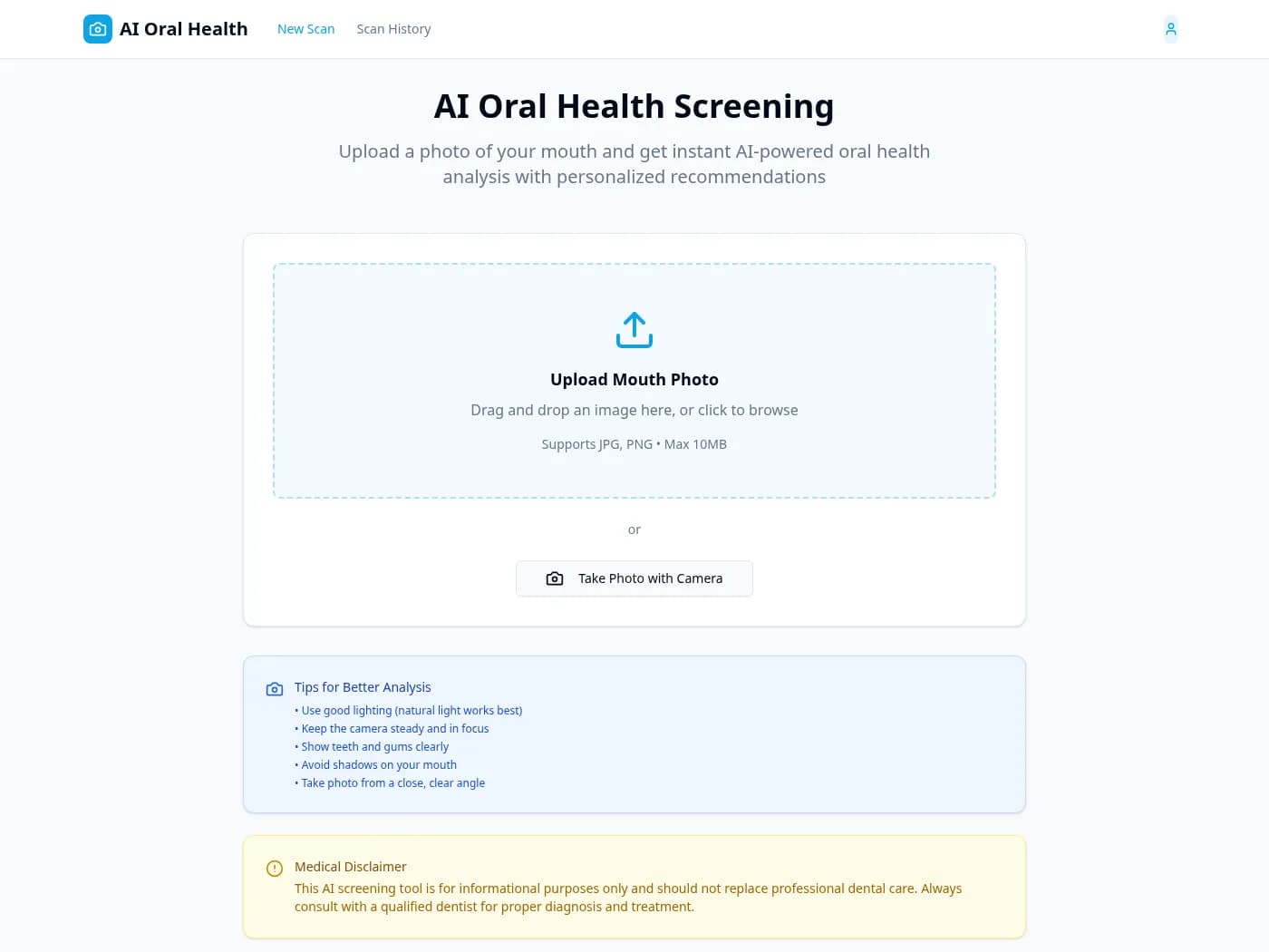 AI Oral Health Scan