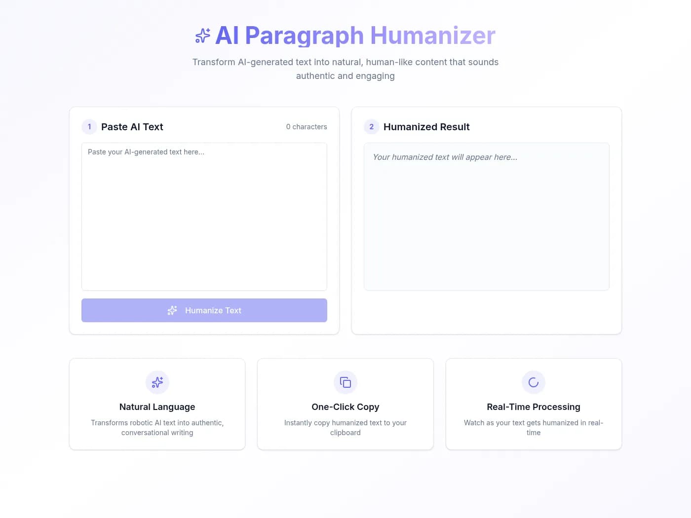 AI Paragraph Humanizer