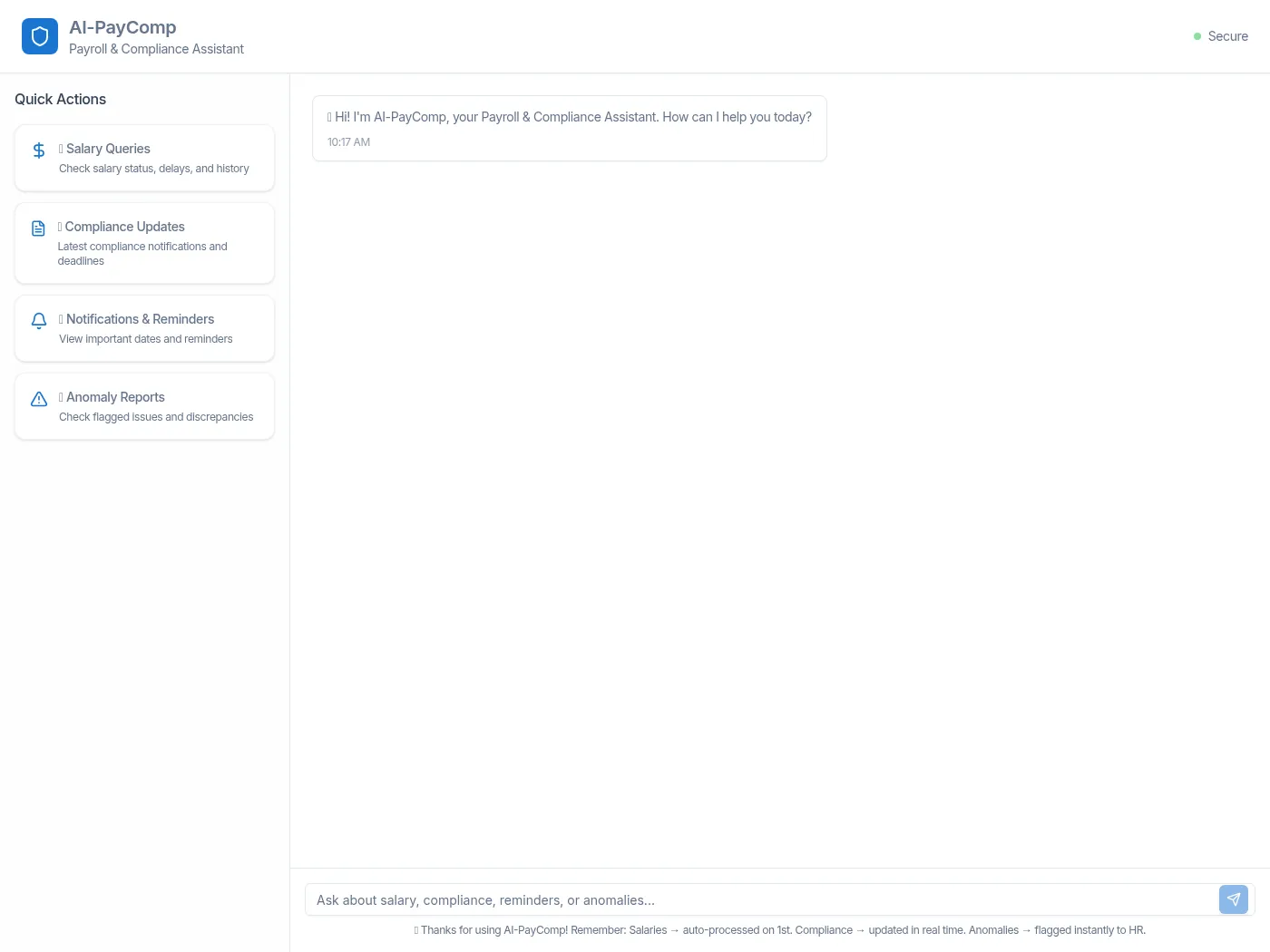 AI-PayComp: Payroll & Compliance AI Assistant for Global Manufacturing Companies