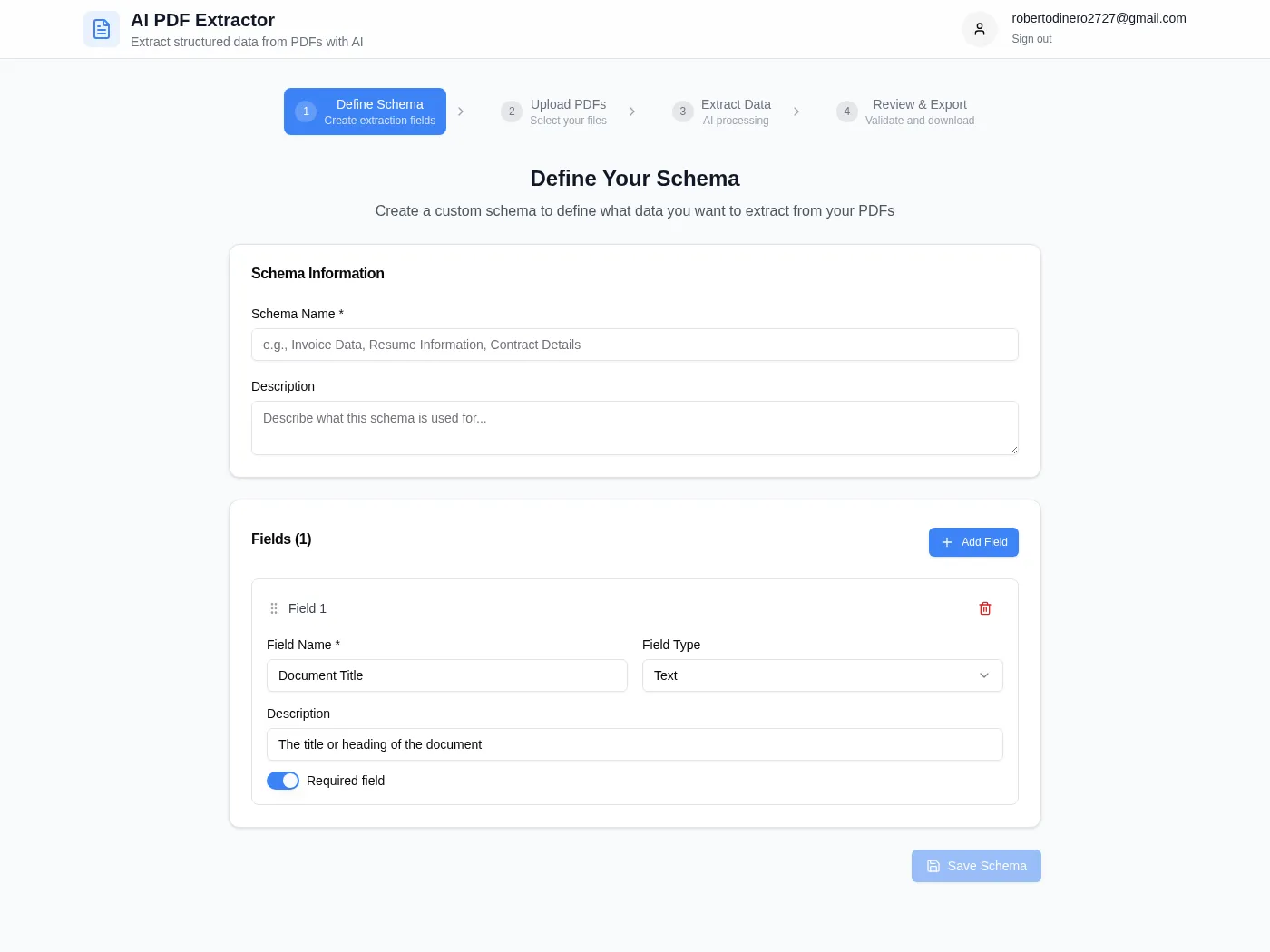 AI-Powered PDF Data Extraction and Review System