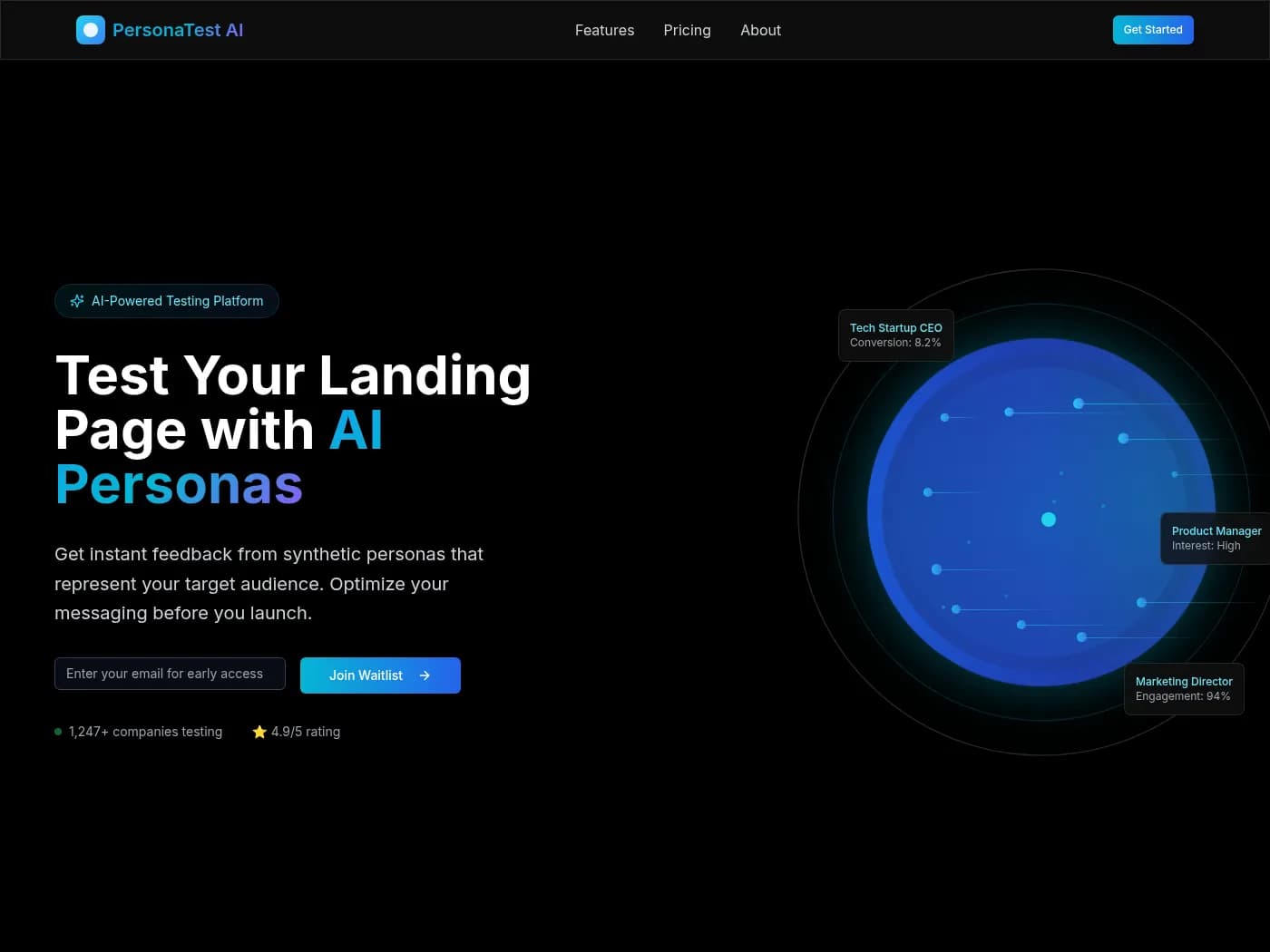 AI Persona Landing Page Tester