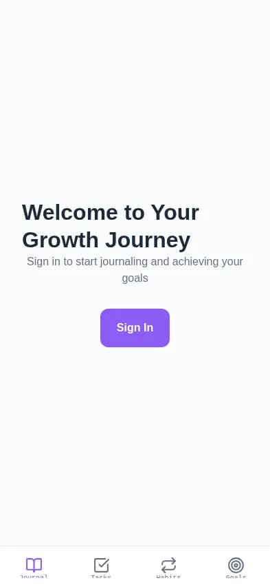 AI-Driven Personal Development Mobile App