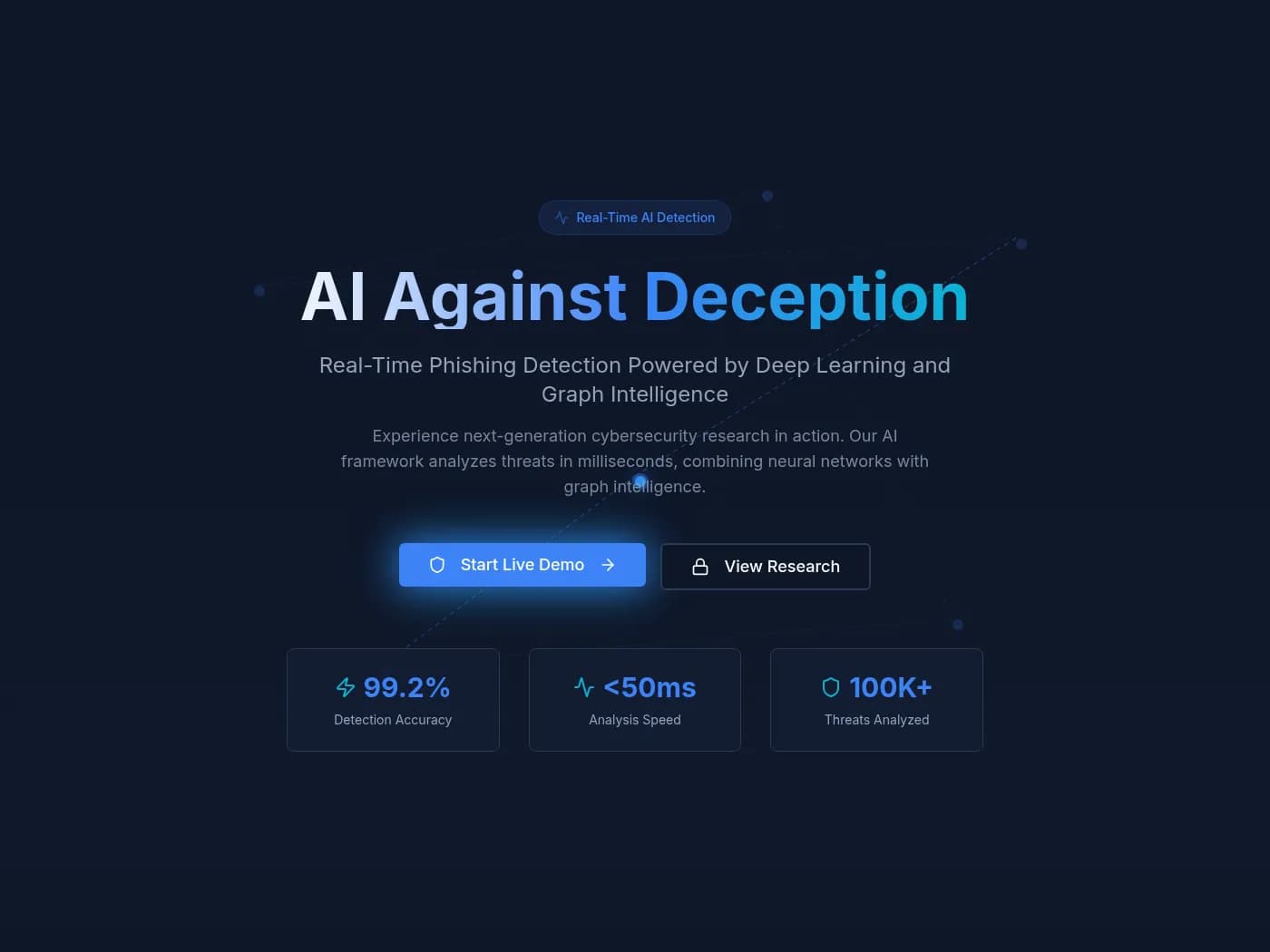 Real-Time AI-Powered Phishing Detection Interactive Platform