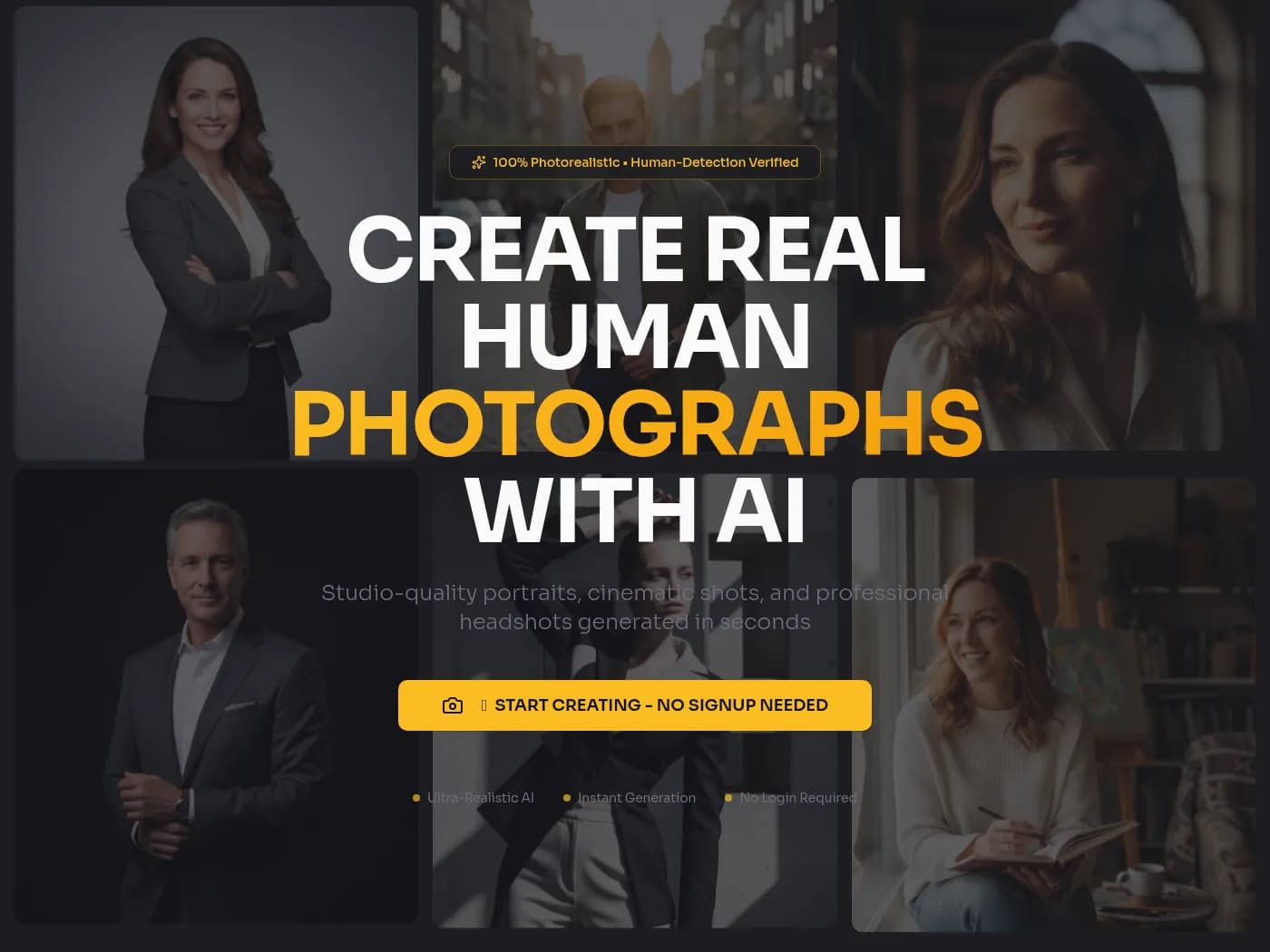 AI Photo Studio: Ultra-Realistic Human Photographs Generator