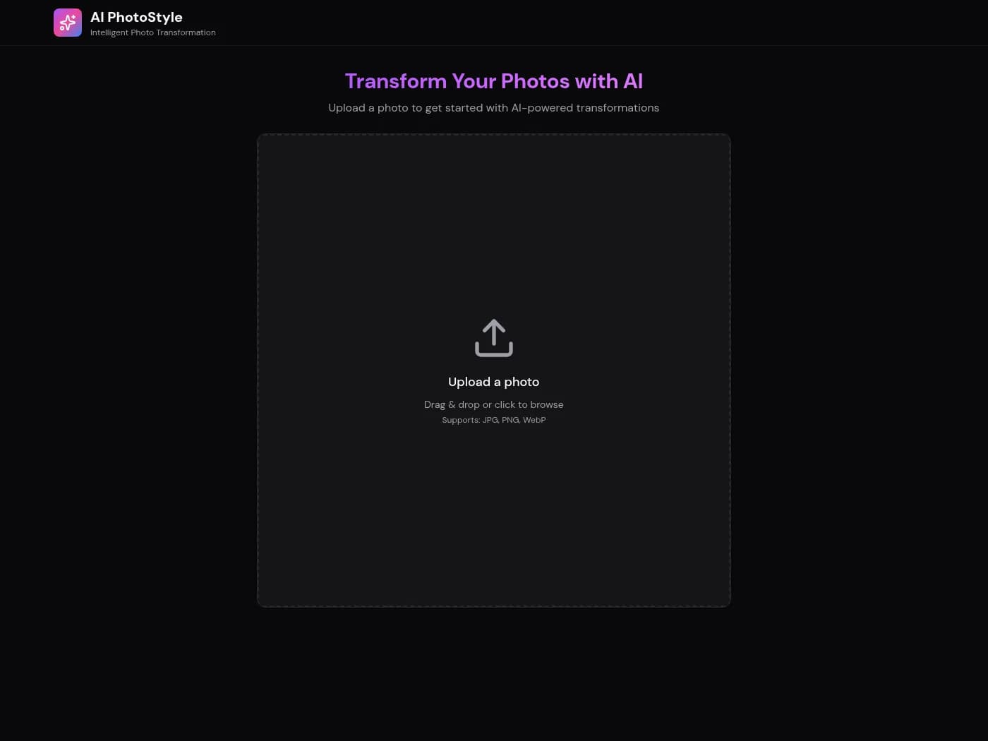 AI PhotoStyle – Intelligent Photo Transformation and Styling