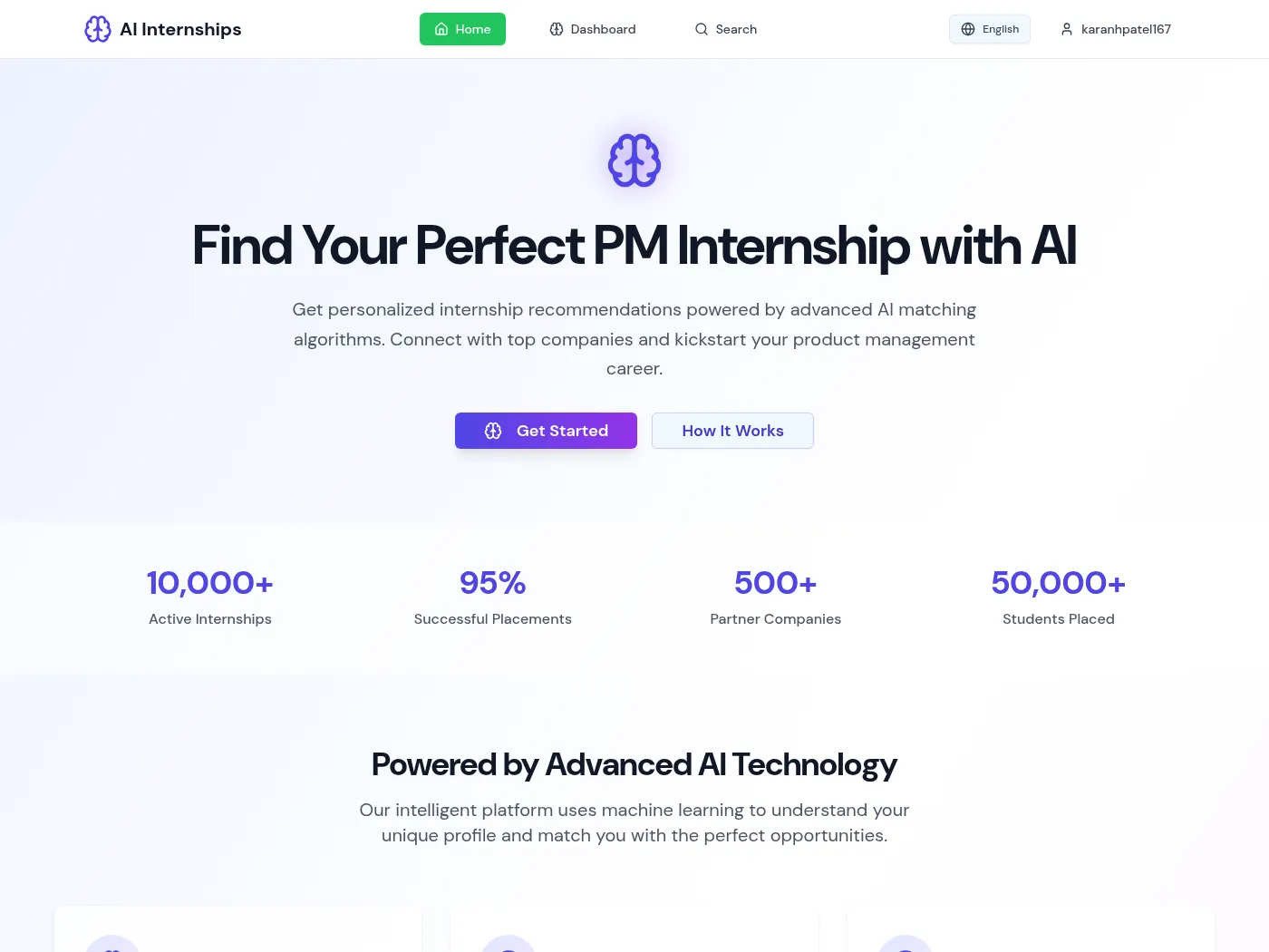 AI-Powered PM Internship Recommendation Platform with Multilingual Support