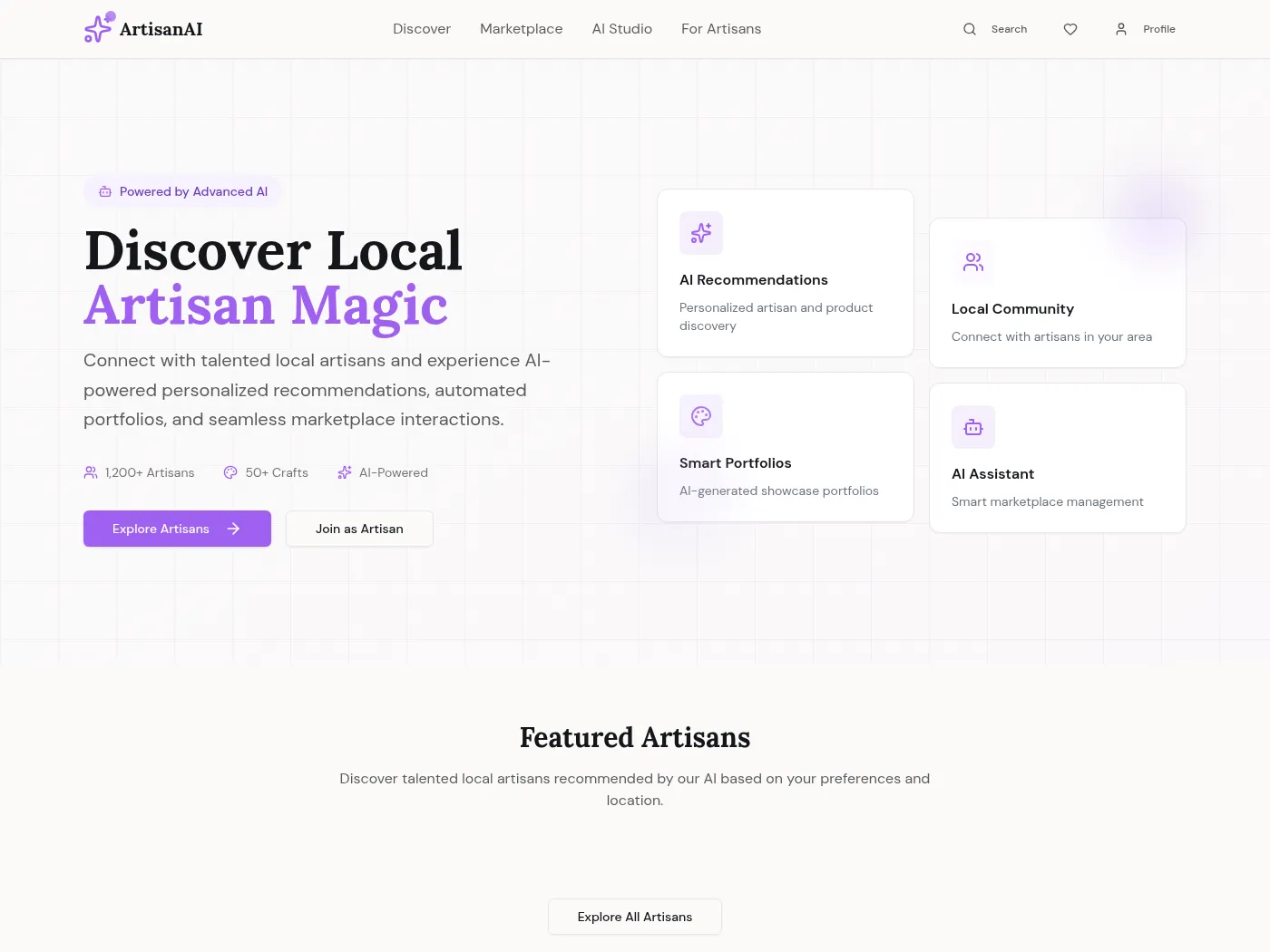 ArtisanAI Hub: Connect Local Artisans with AI-Powered Experiences