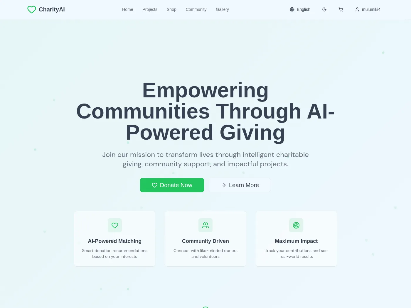 Charity & Community Platform