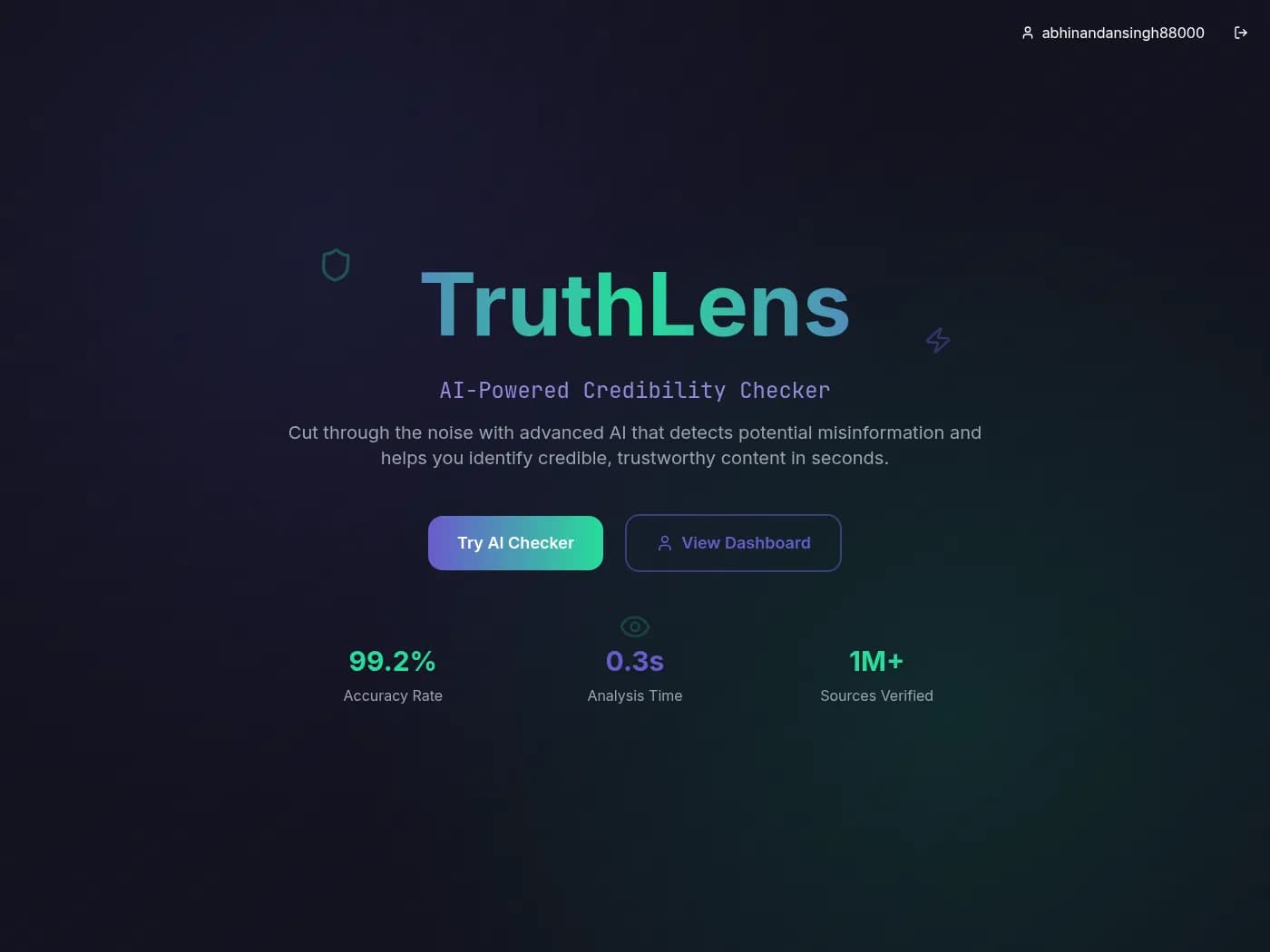 AI-Powered Credibility Checker Website