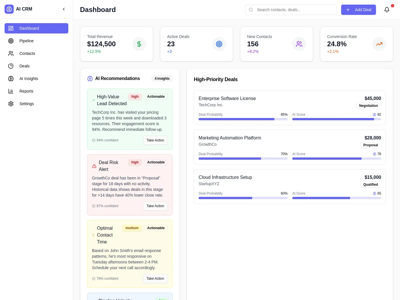 AI-Powered CRM Platform