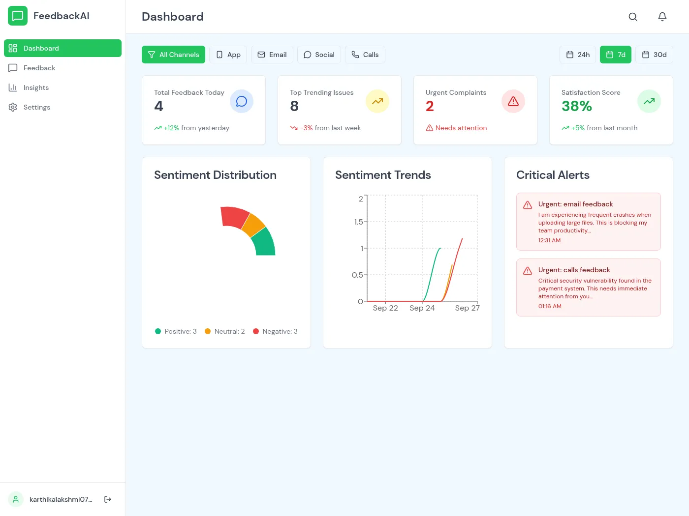 AI-Powered Customer Feedback Platform