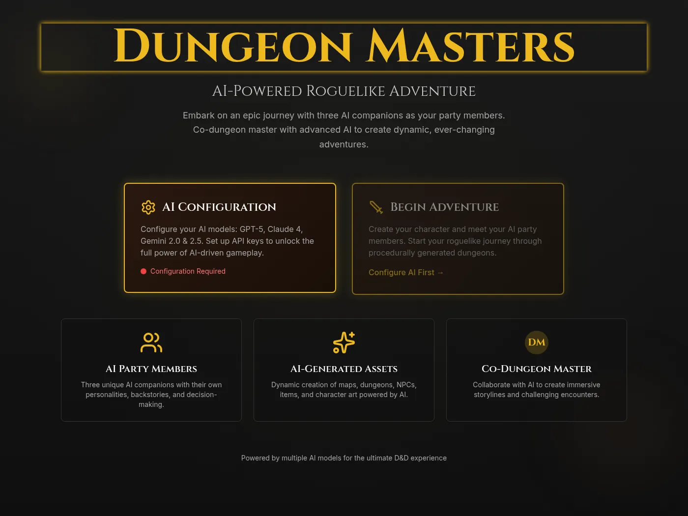 AI-Powered DnD Roguelike Party