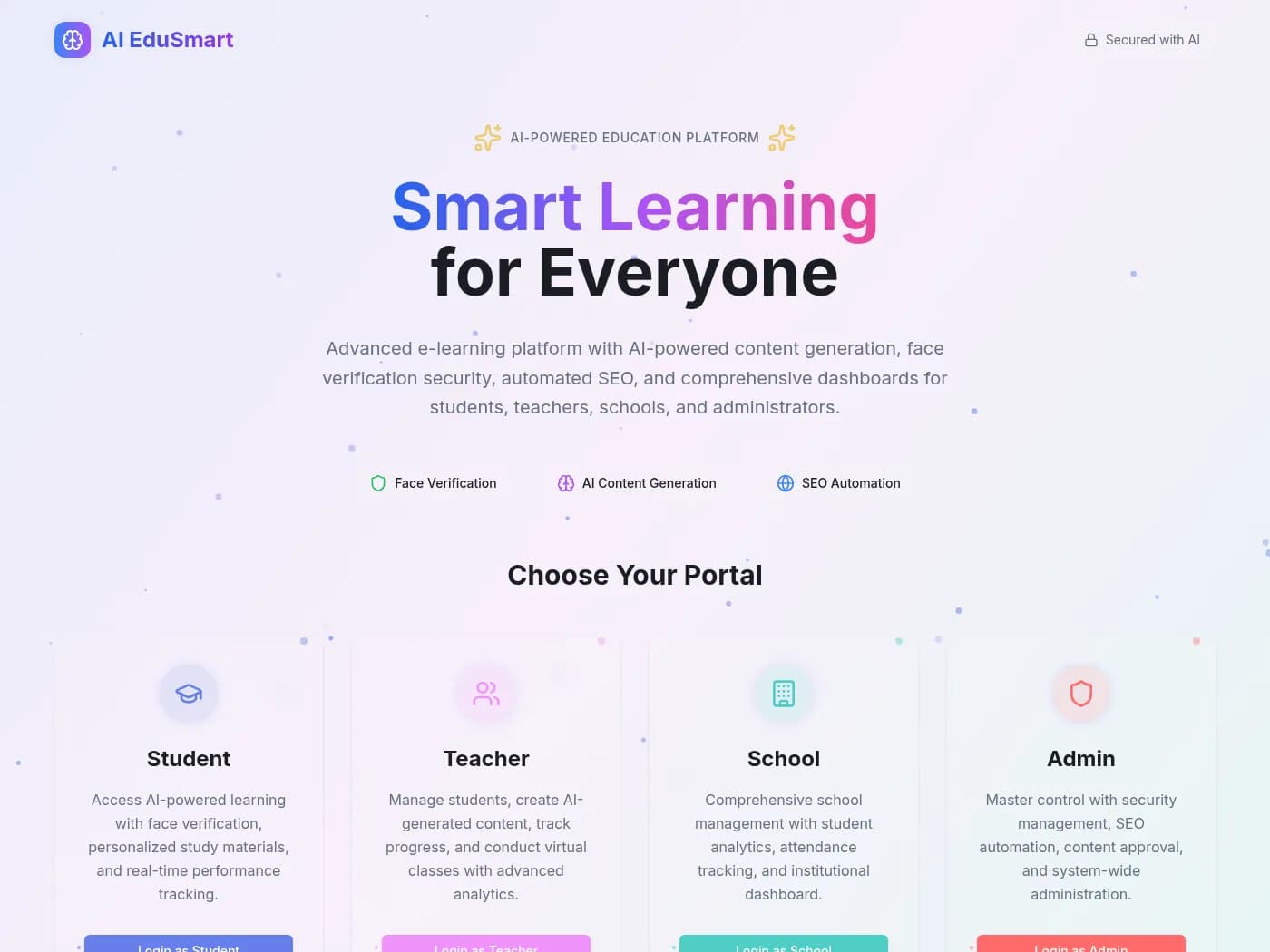 AI-Powered E-Learning & School Management Platform