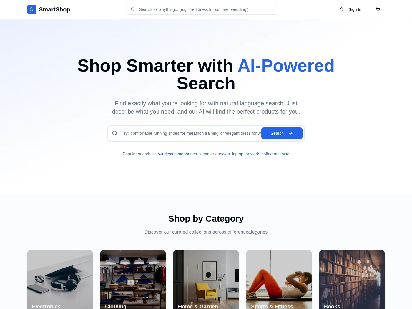 AI-Powered Ecommerce Platform with Smart Search