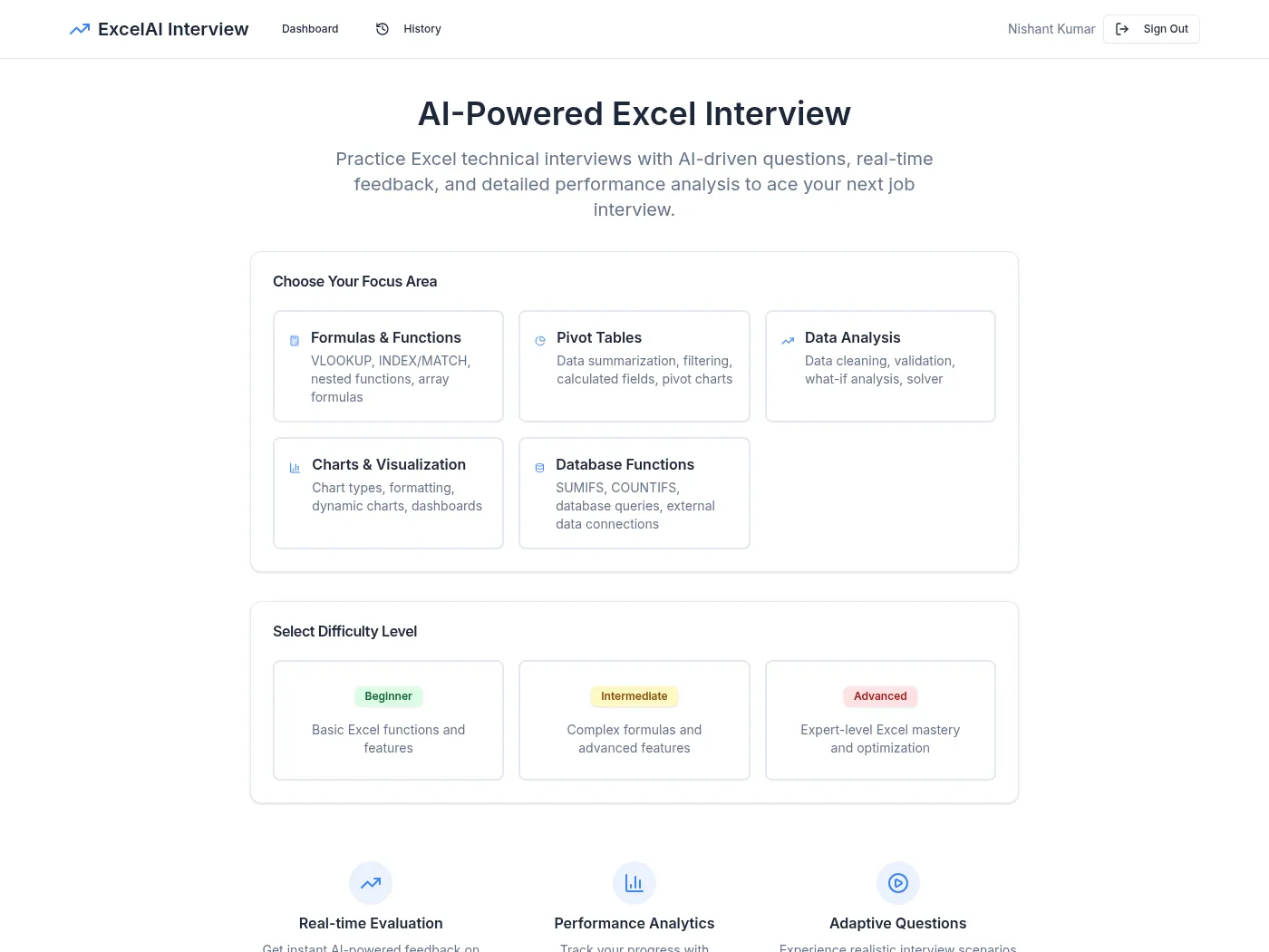 AI-Powered Excel Mock Interviewer