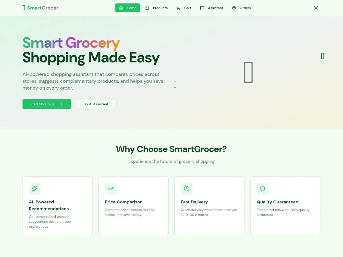 AI Powered Grocery Shopping & Price Comparison Web App