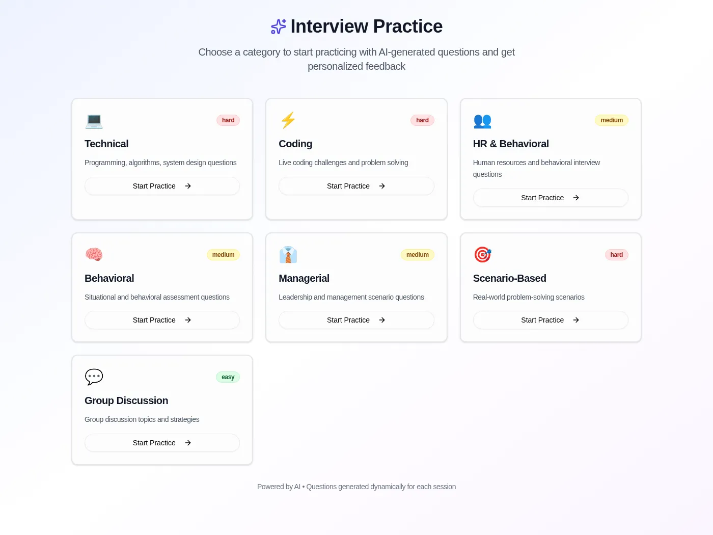 AI-Powered Interview Practice Platform