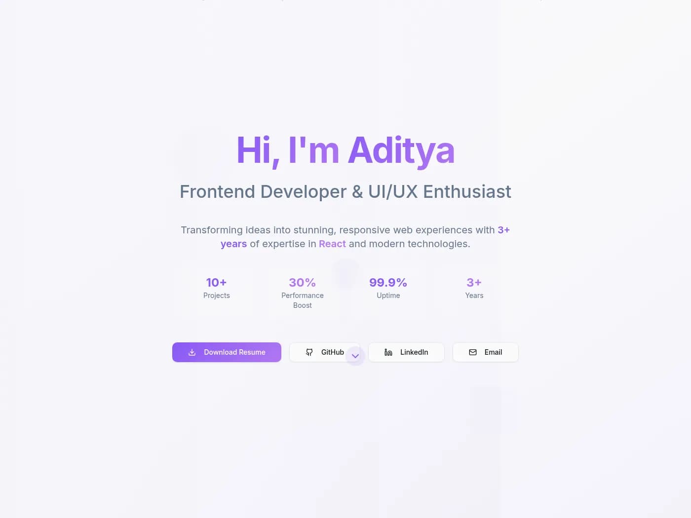 AI-Powered Portfolio Website for HR Attraction