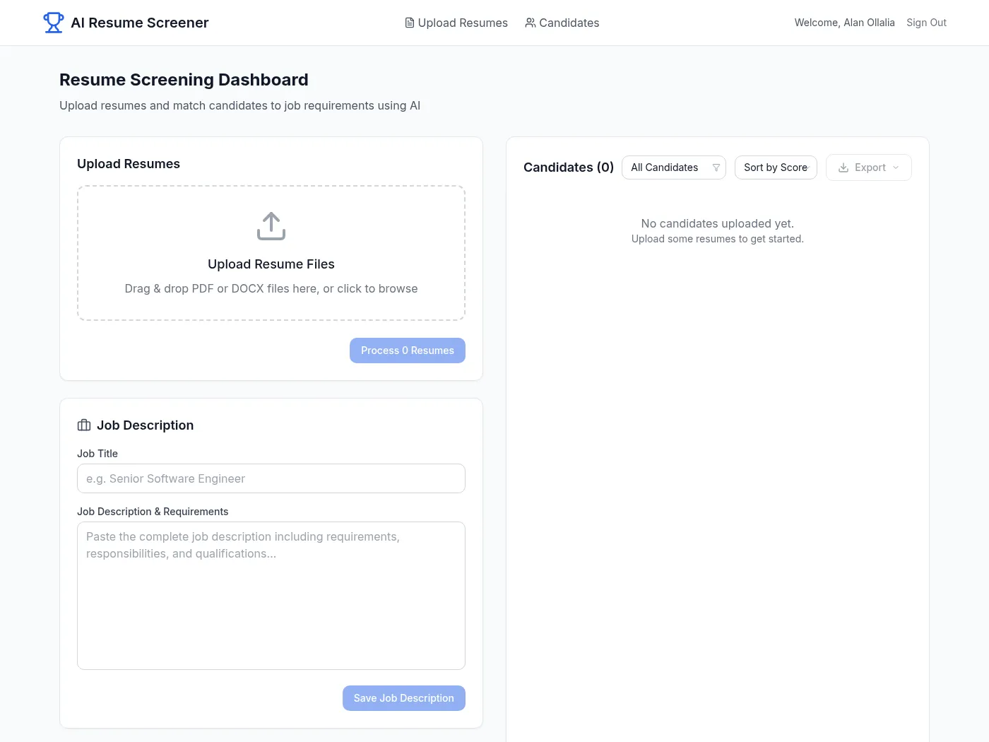AI-Powered Resume Screener for Recruiters