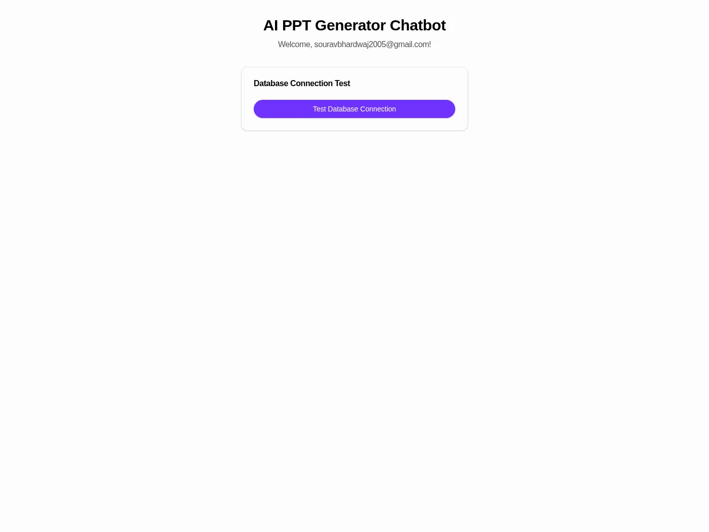 AI-Powered PPT Generator Chatbot