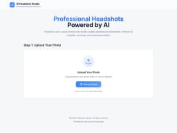 AI Professional Headshot Generator