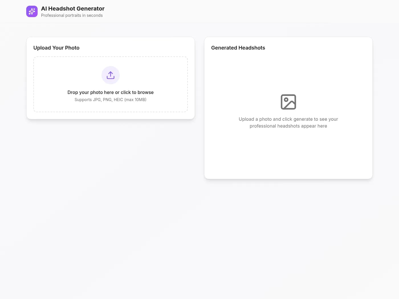 AI Professional Headshot Generator