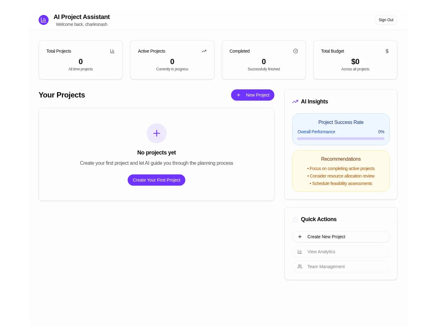 AI Project Management Assistant