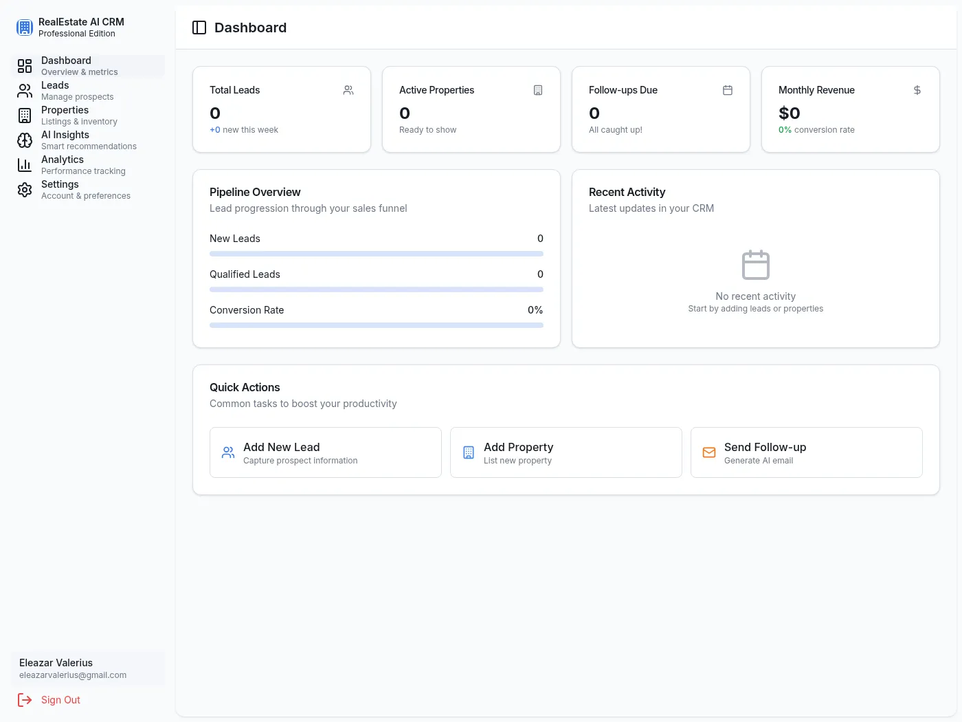 AI-Powered CRM for Real Estate Agents