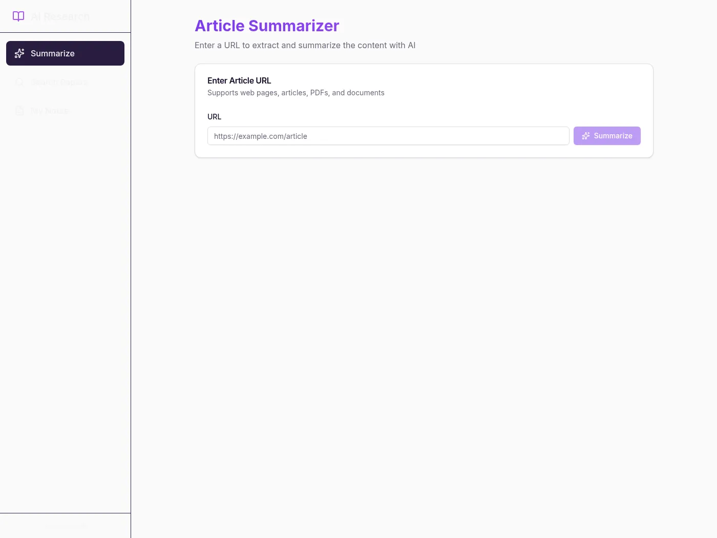 AI Research Assistant