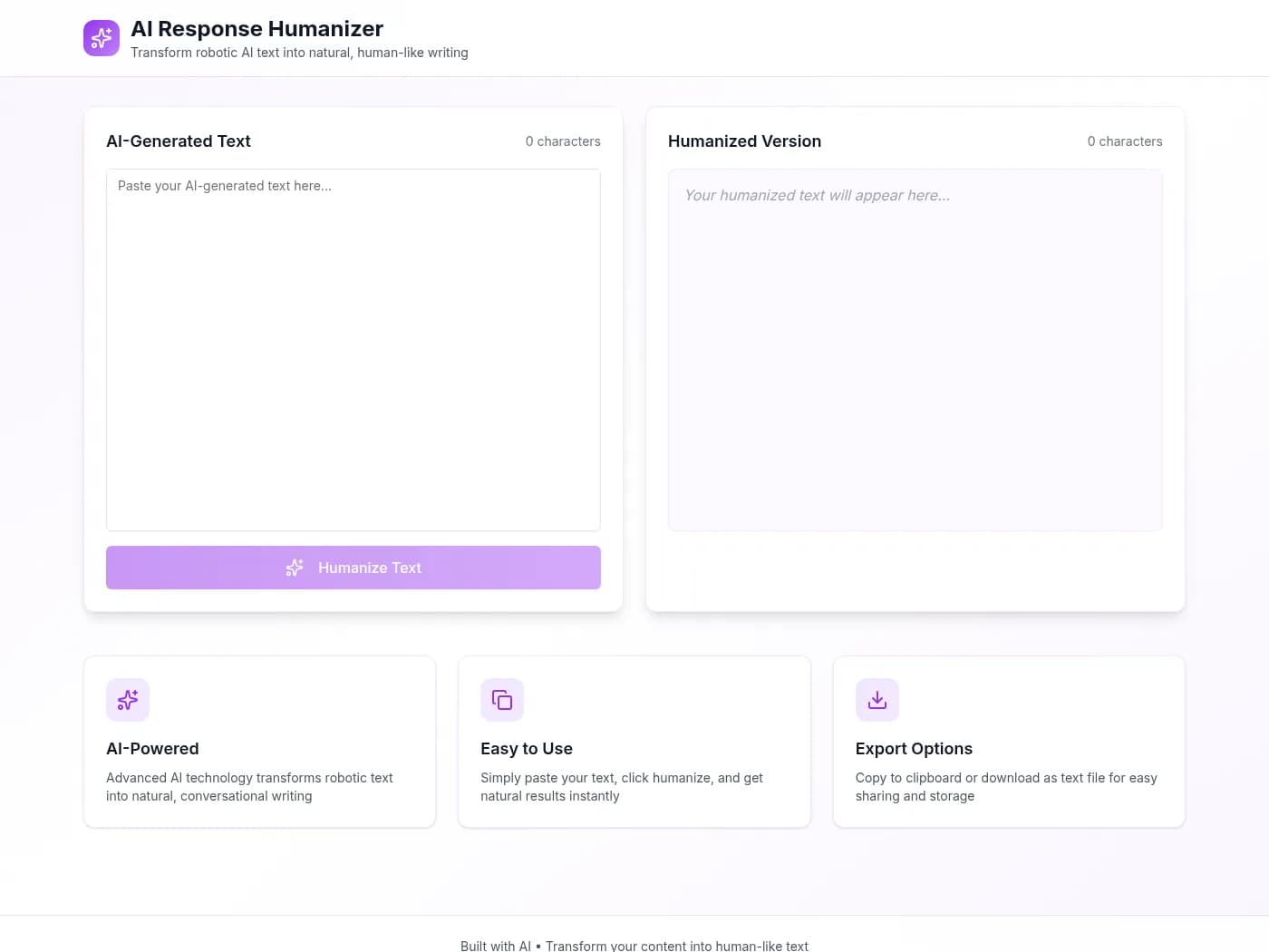 AI Response Humanizer