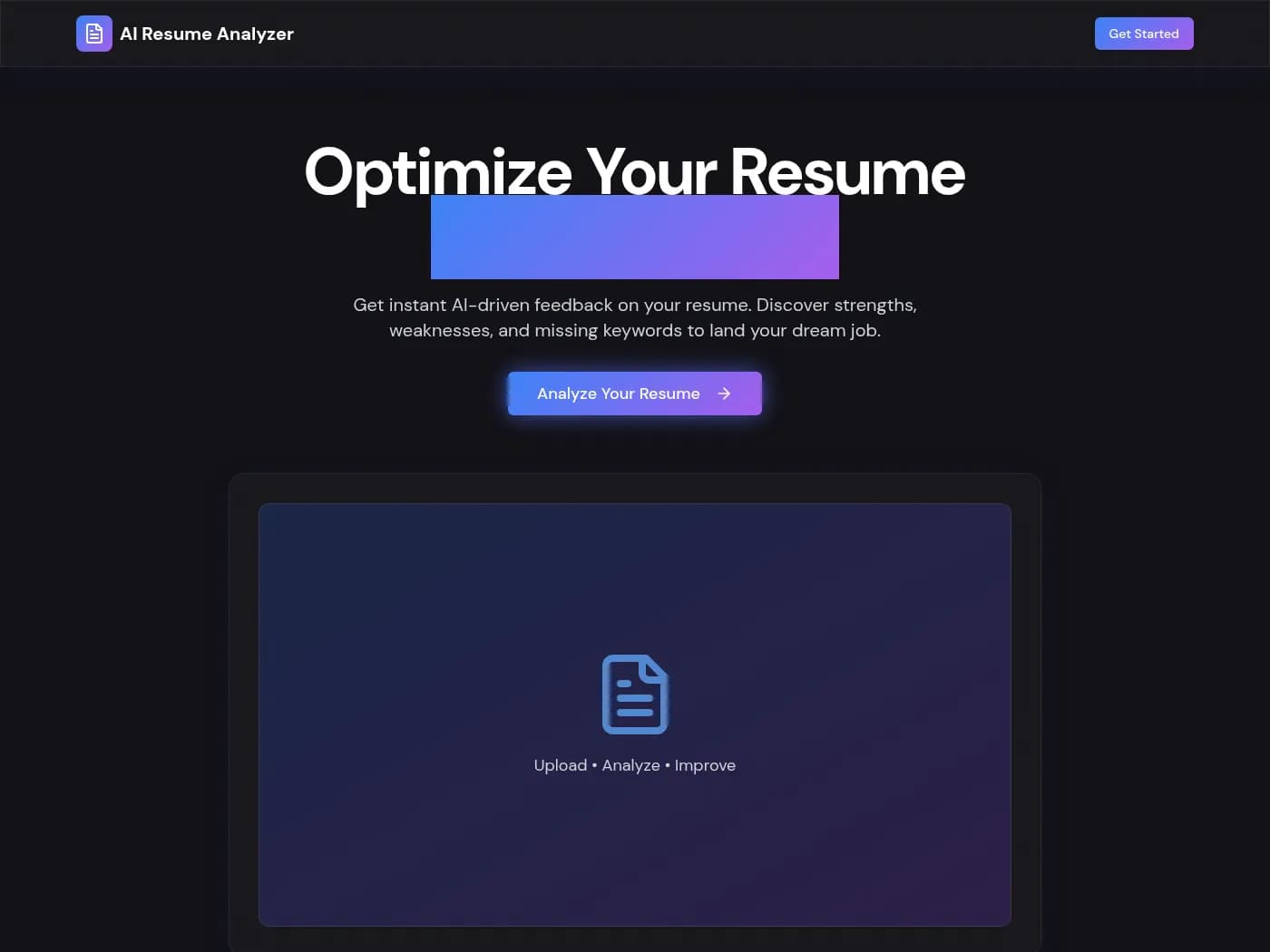 AI Resume Analyzer: Intelligent Resume Review SaaS