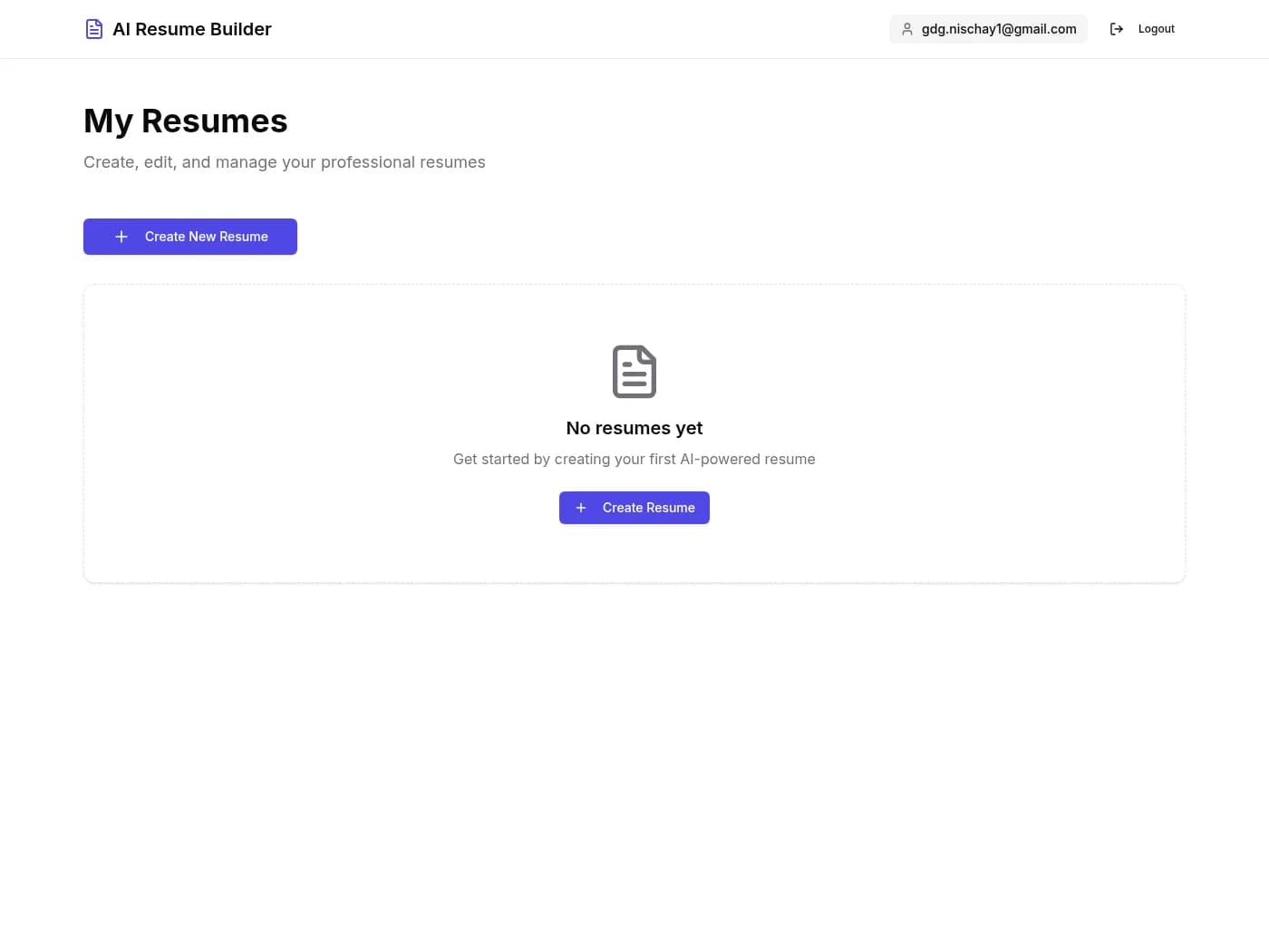 AI-Powered Resume Builder Platform