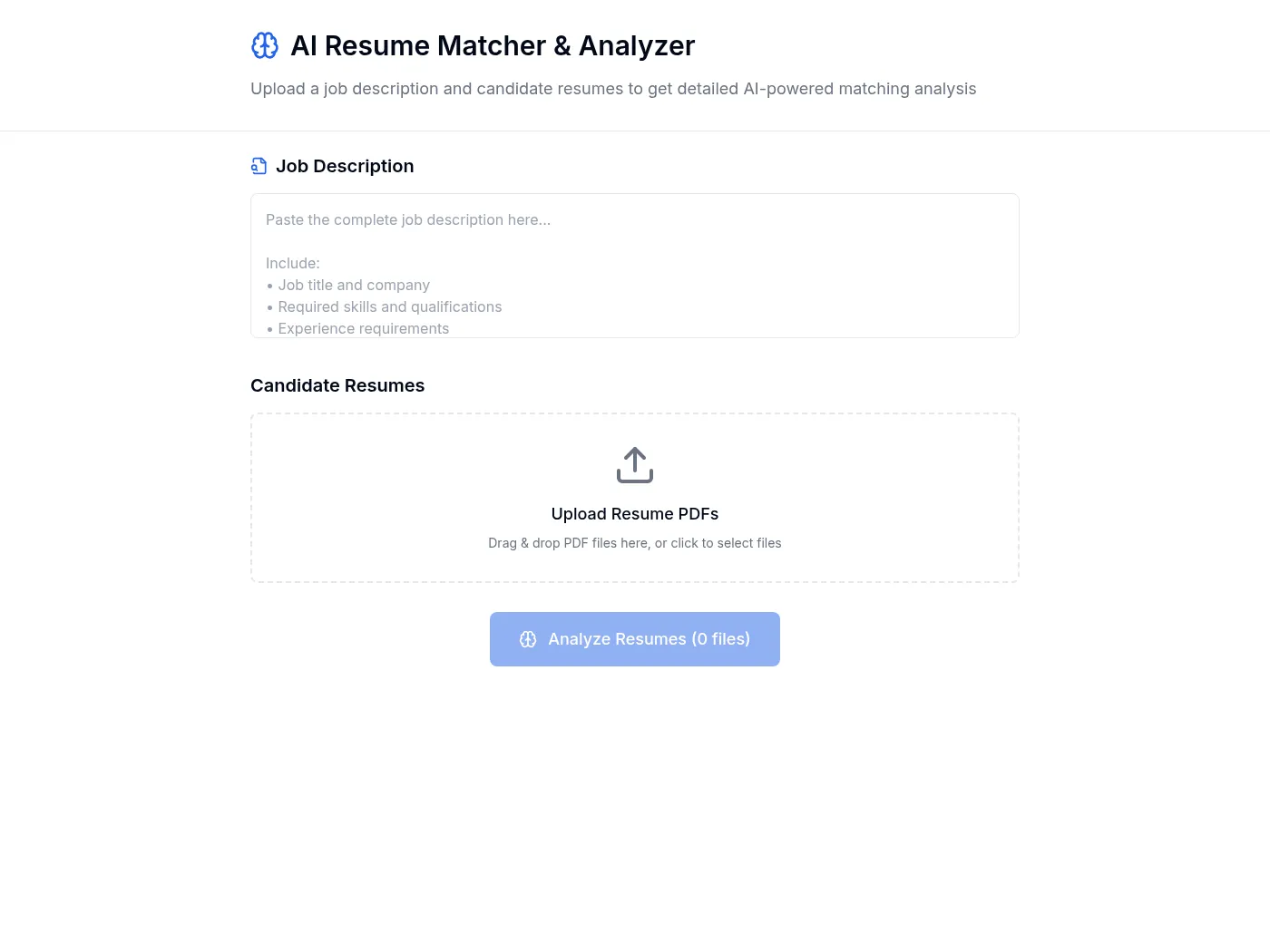AI-Powered Resume Matcher & Analyzer