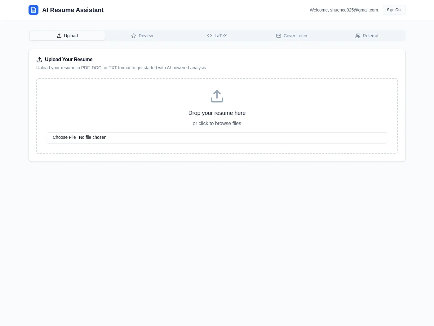 AI Resume Review and Enhancement Platform