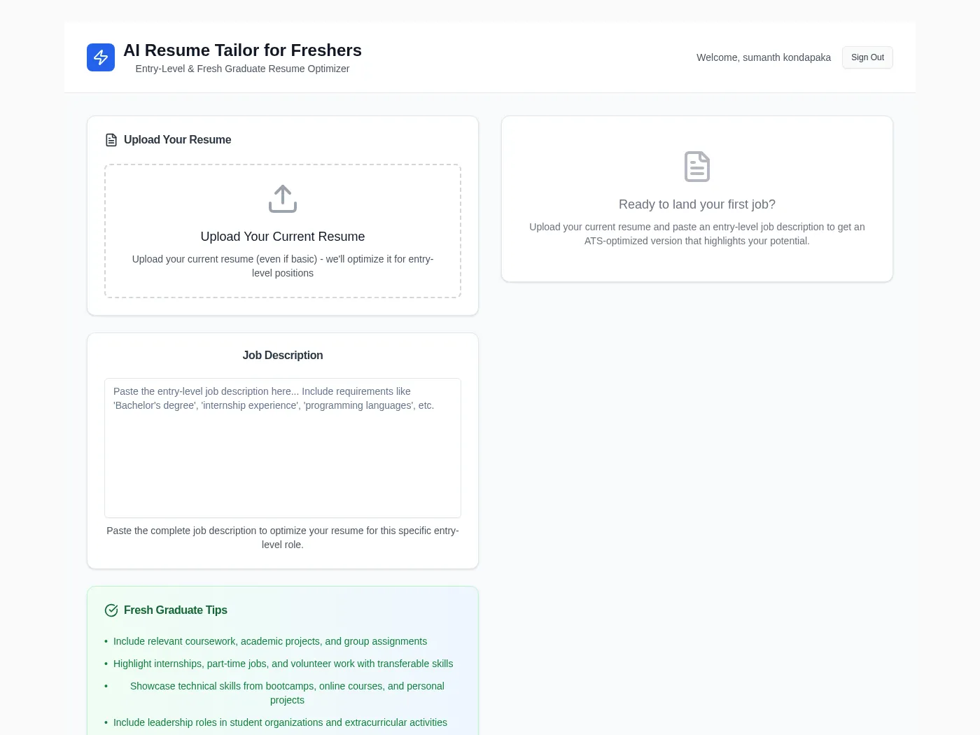 AI Resume Tailor: ATS-Optimized Resume Generator