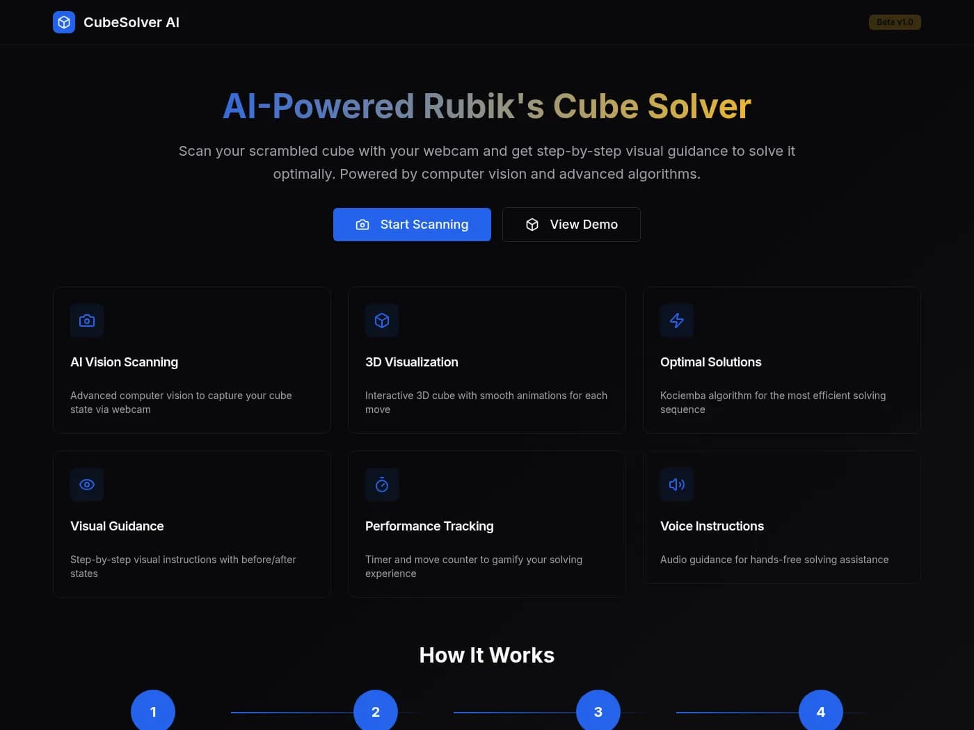 AI-Powered Rubik’s Cube Solver with Webcam and Visual Guidance